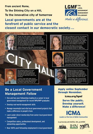 Local Government Management Fellowship Student Poster | icma.org
